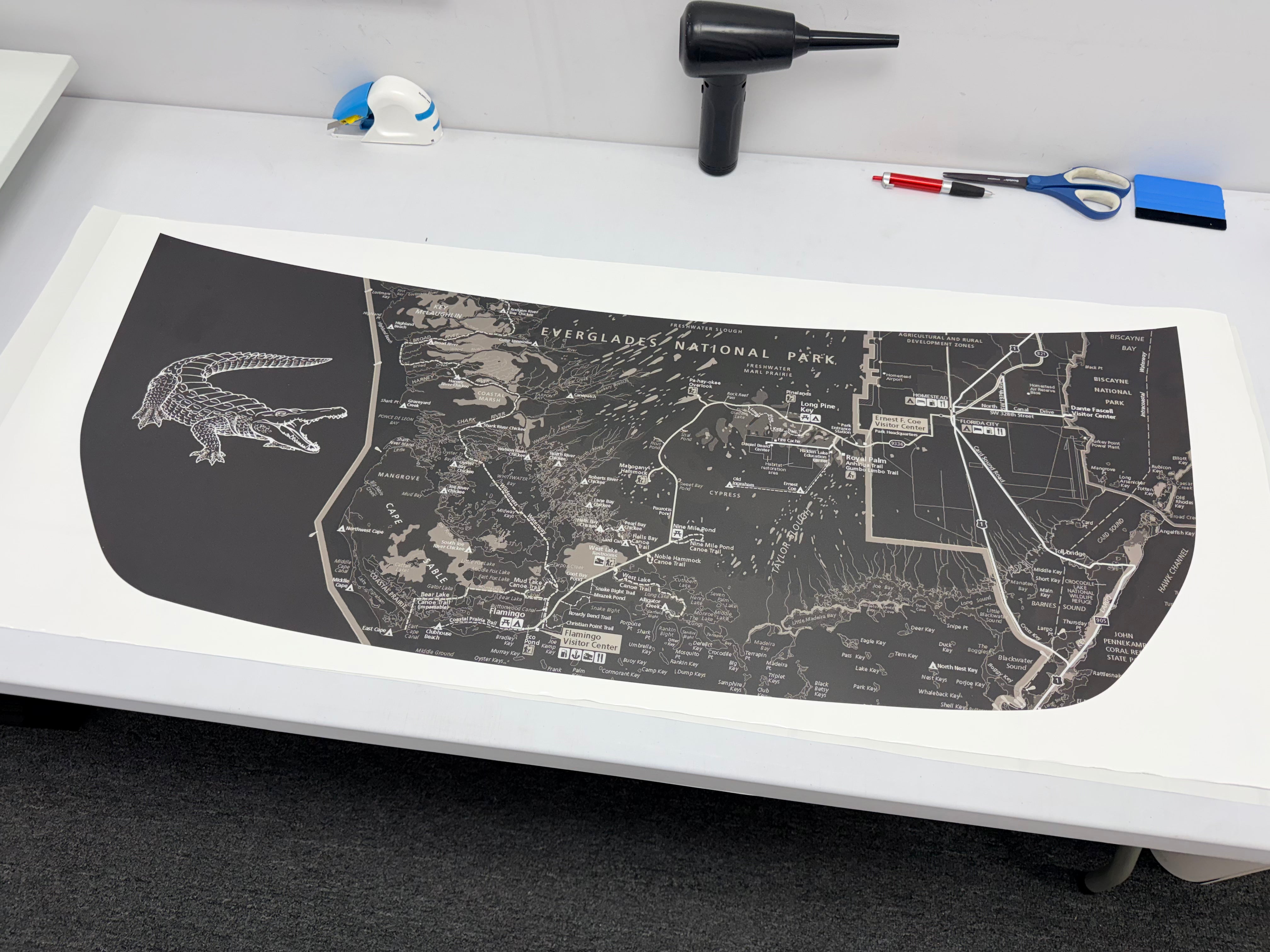 Stealth Clear Everglades Topographic Map Hood Overlay - 2021 Bronco ...