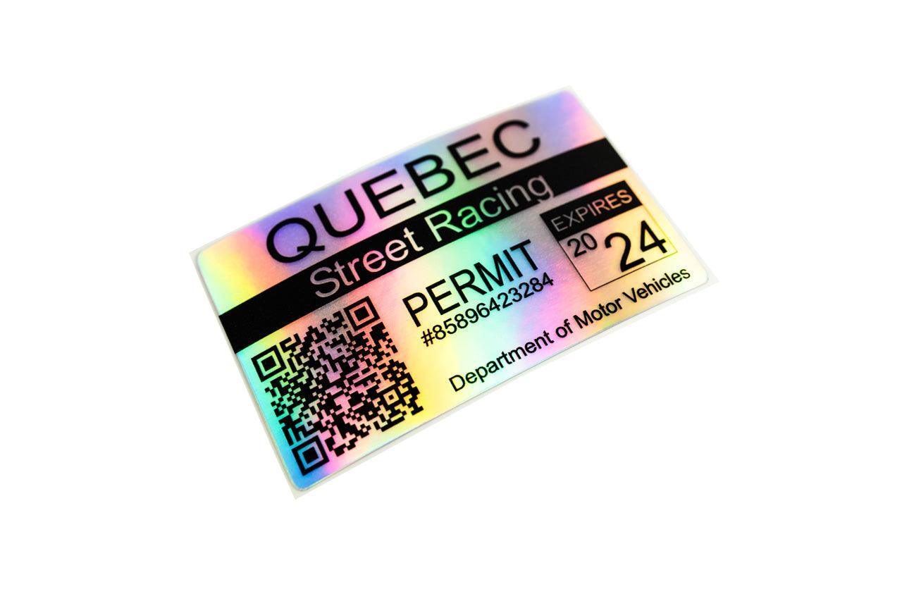 Street Racing Permit Sticker 3.5" - Canada All Provinces – DRIVEN ...